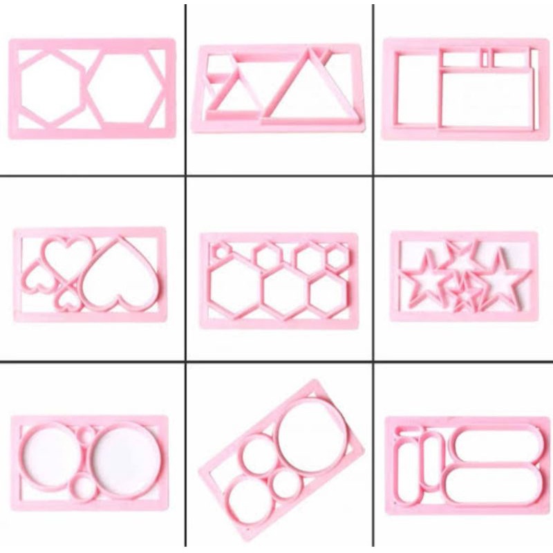 Shapes base cutter | Keychain Base Clay cutter | Fondant shape cutter ...