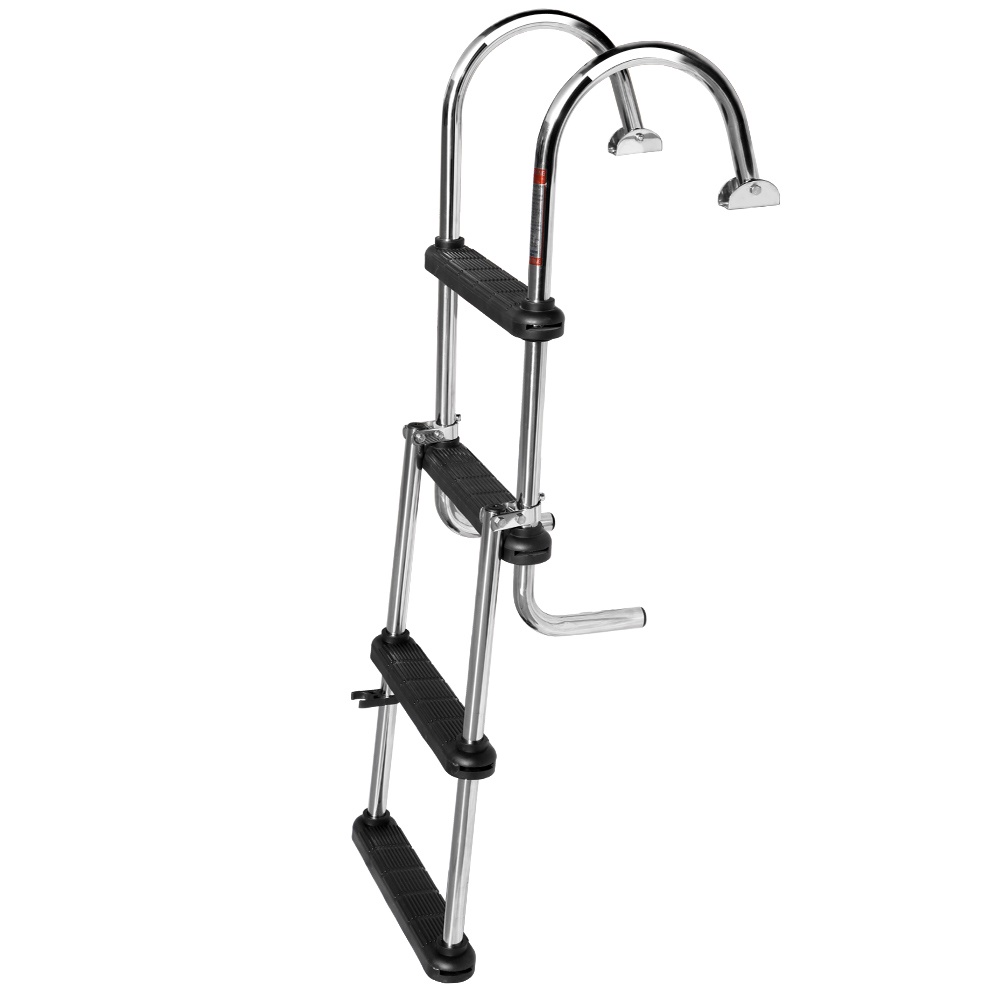 Folding Boat Pontoon Ladder, Stainless Steel 4 Steps Folding Boat ...