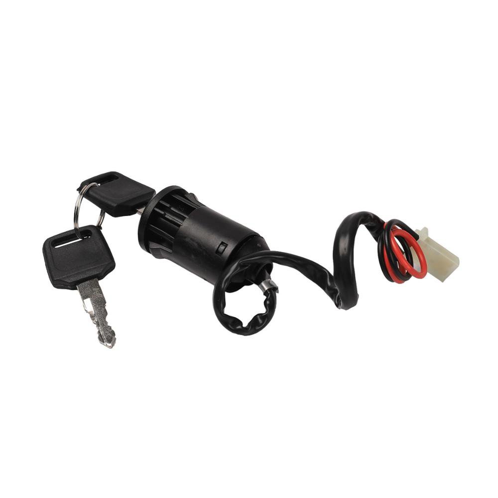 Ignition Key Switch ATV Moped Electric Go Kart 2 Wire Female Plug Keys ...
