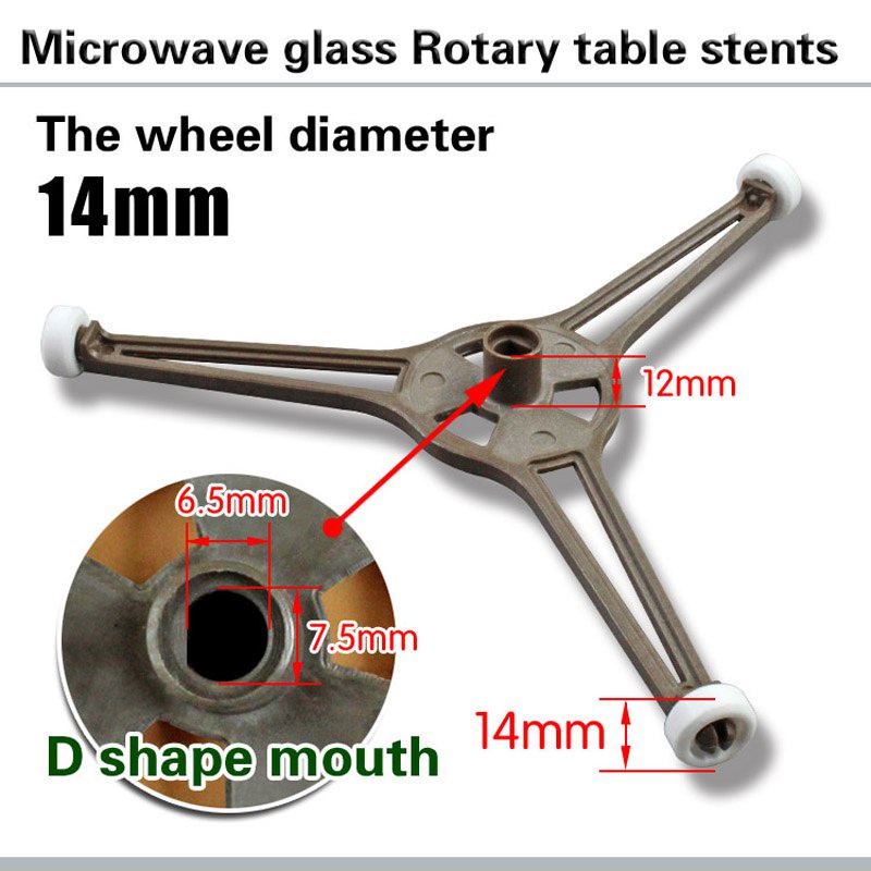 ★Microwave Turntable Bracket Glass Plate Triangle Roller Triangle ...