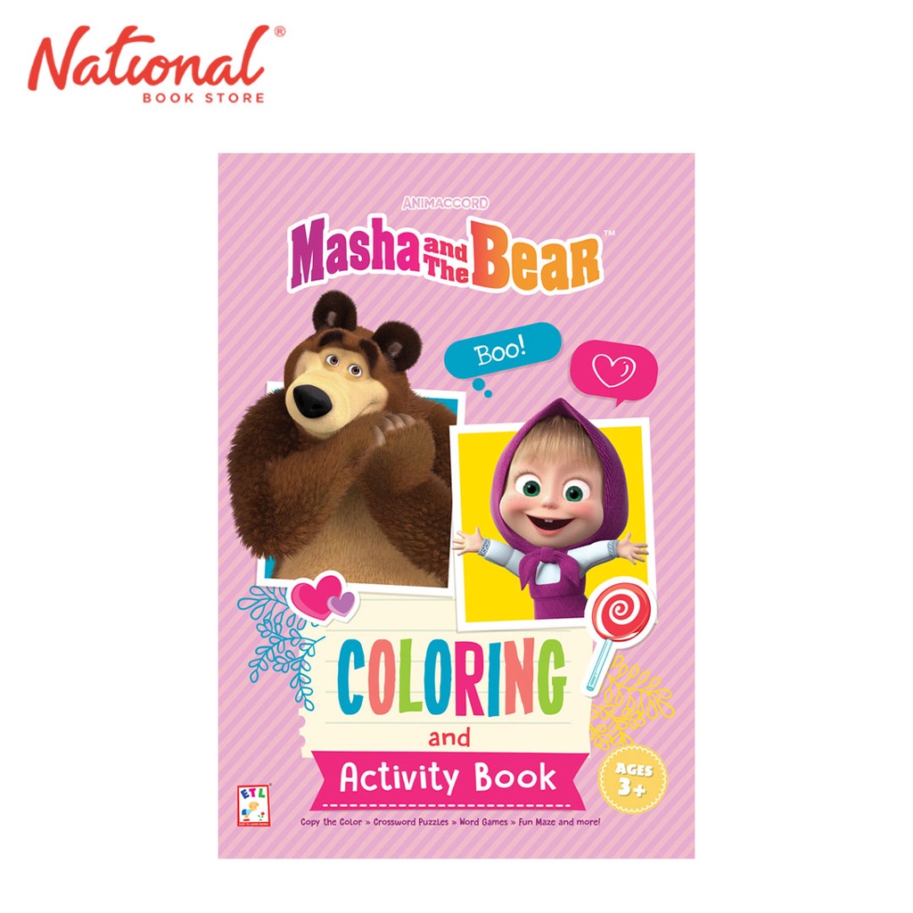 Masha and the Bear Coloring and Activity Book - Trade Paperback - Books ...