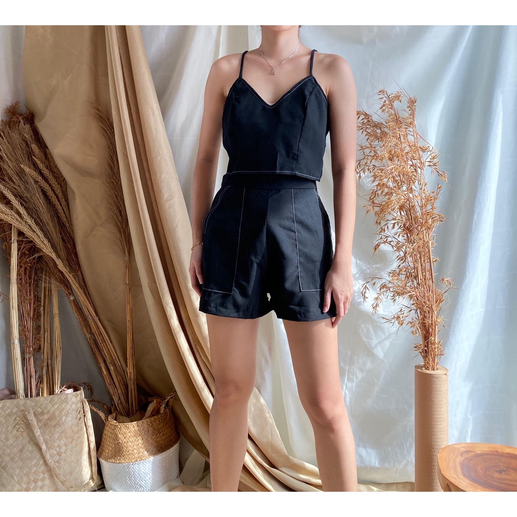 Chanel Set ( Top + HW shorts) | Shopee Philippines