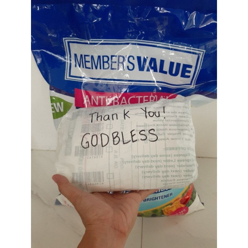 S&R Member's Value Powder Detergent Antibacterial available in 1kg up to 7kg(tingi pack ...