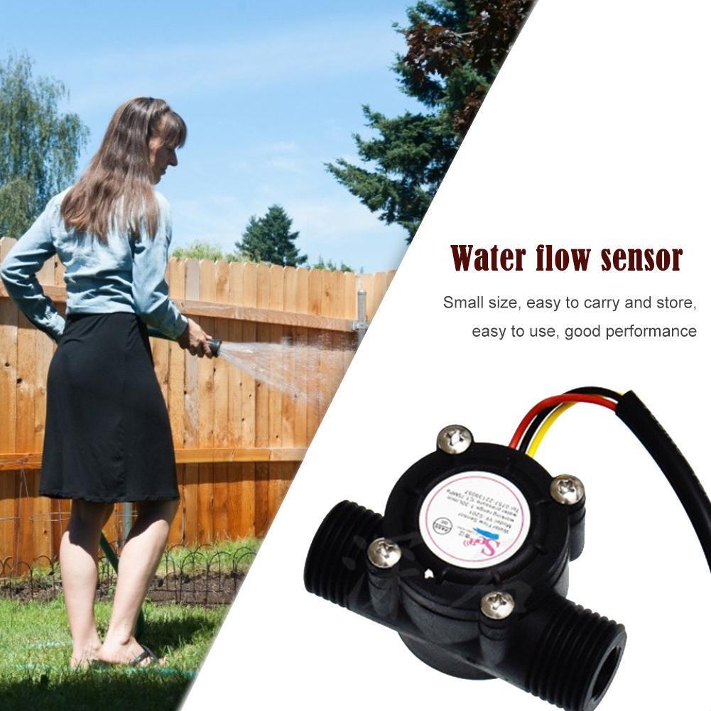 1.75MPa Flowmeter Hall Flow Sensor for 1/2 inch Water Heater Water Flow ...