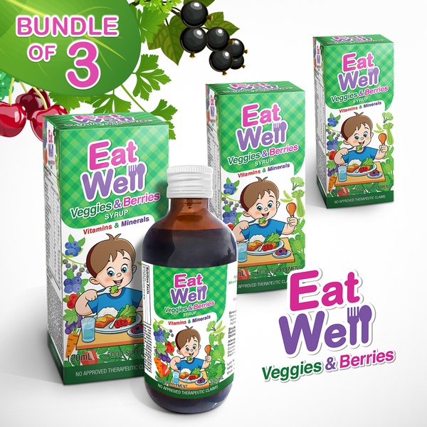 EATWELL Veggies & Berries Appetite Booster Multivitamins Syrup | Shopee ...