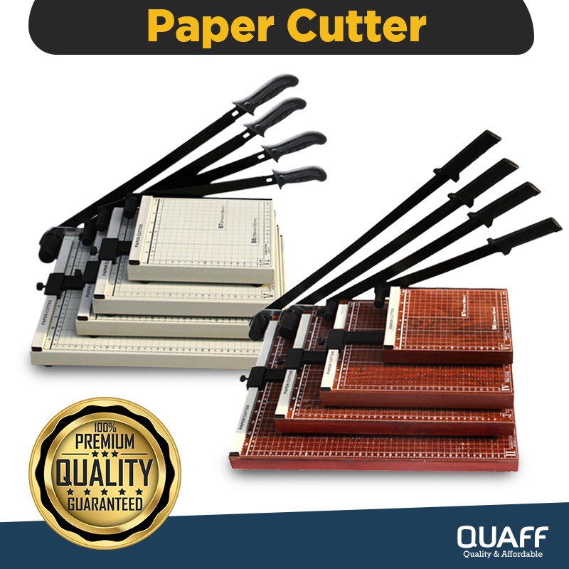 QUAFF Paper Cutter A4 / A3 / A5 / B4 || Metal Based & Wood Based ...