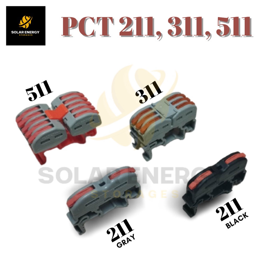 PCT 211 (BLACK,GRAY) /PCT 311/PCT 511-Din Rail Type Quick Wire ...