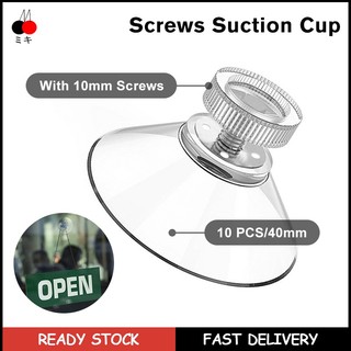 10PCS 4cm Screws Suction Cup with 10mm Screws Suction Pads with Thread ...