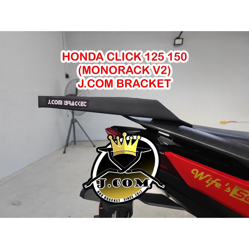 HONDA CLICK 125 150 Top Box bracket (Monorack V2) stay grab bar by J ...