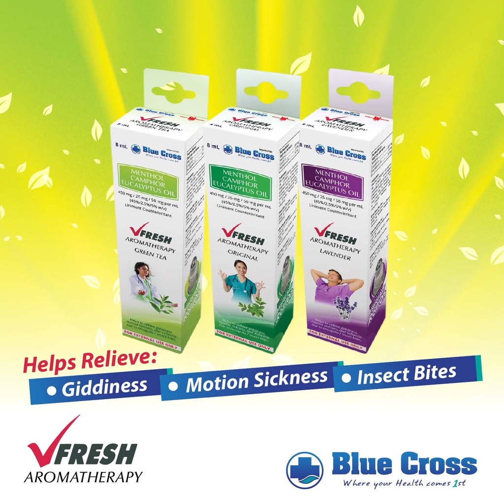 Vfresh Aromatherapy Oil Roll On (Original , Lavender, Green tea ...