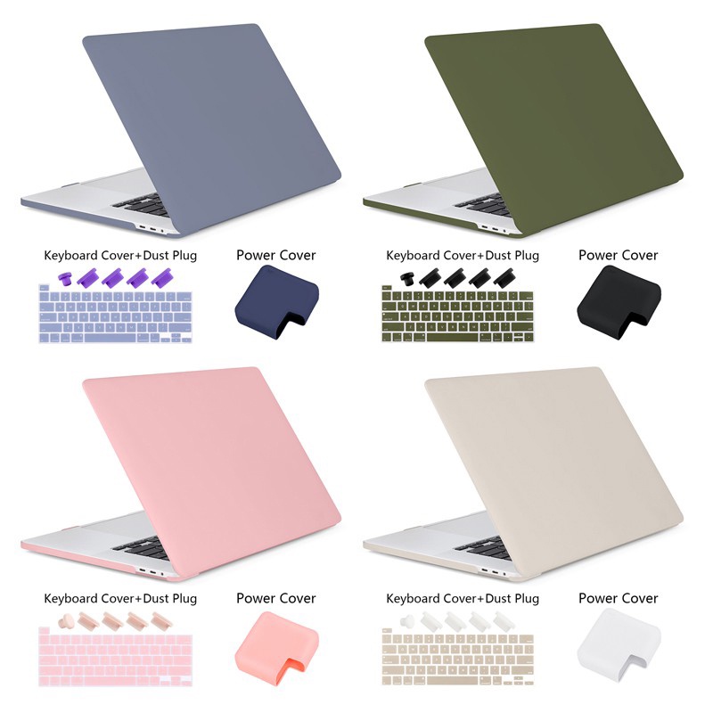 【Logo Cut Out】Cream Color Case For Macbook Air 13 14" M4 M2 M3 M1 Pro16 ...