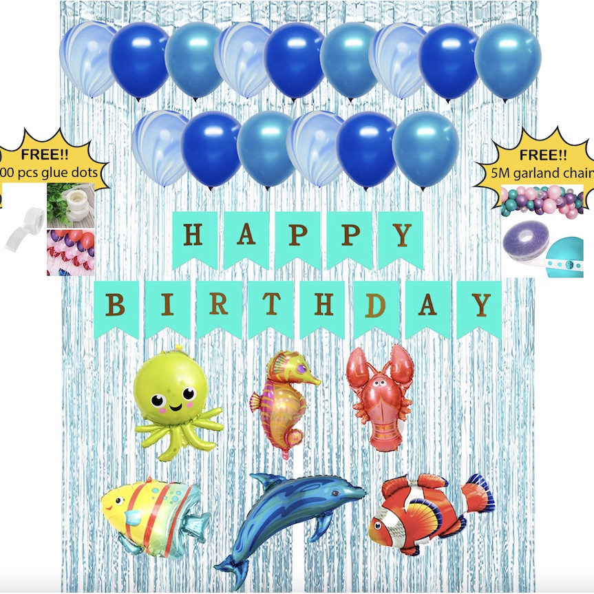 Under the Sea Ocean Adventure (26 in 1) ULTRA Bundle Balloon Set ...
