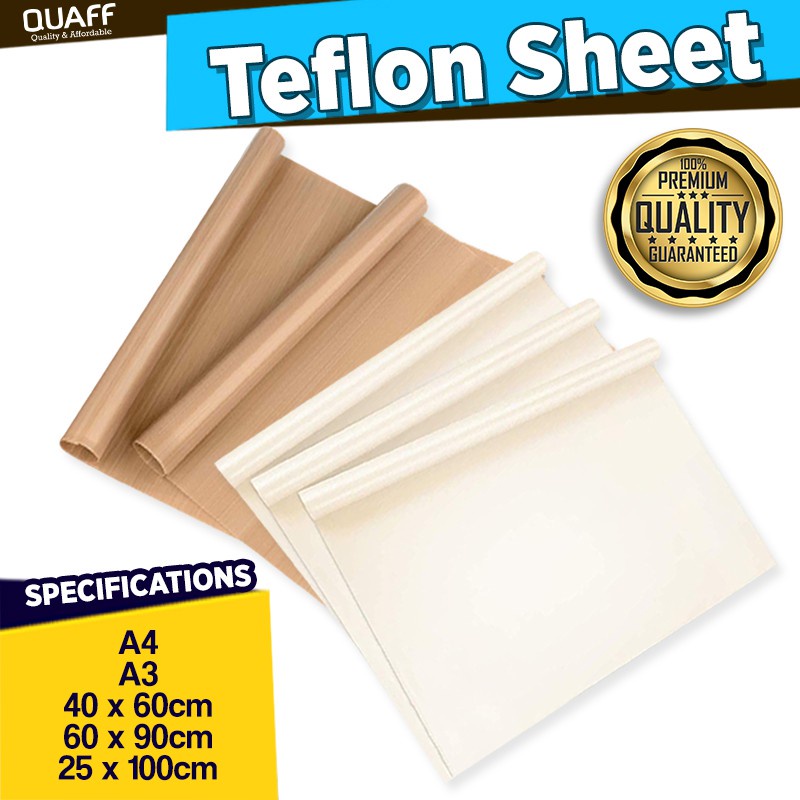 Quaff Teflone Heat Resistance Tape Sheets Heat Press Machines - 1 Piece ...