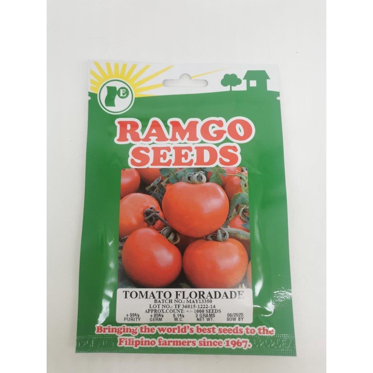 RAMGO TOMATO FLORADADE SEEDS ( ORIGINAL GARDEN PACK ) | Shopee Philippines