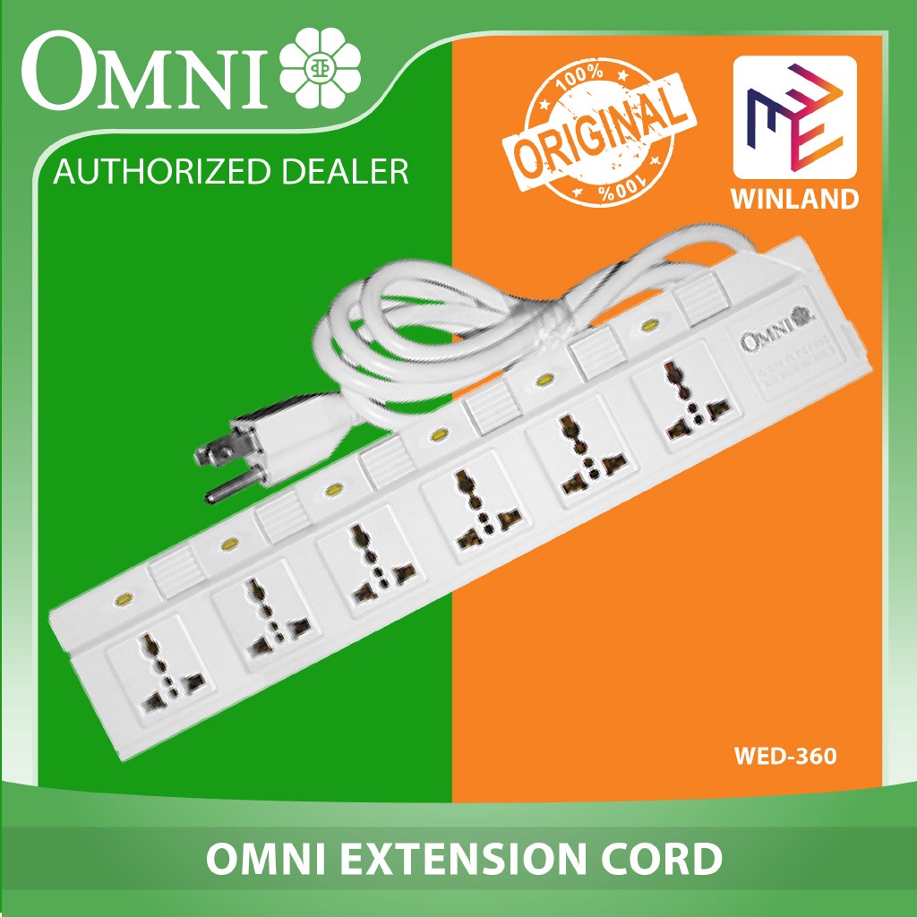 OMNI by Winland Extension Cable Cord with Individual Switch 6 Gang 1.83 ... OMNI by Winland Extension Cable Cord with Individual Switch 6 Gang 1.83 ...