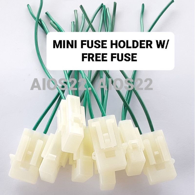 MINI FUSE HOLDER SOCKET WITH FREE FUSE 10A, 15A, 20A, 25A & 30A WITH ...