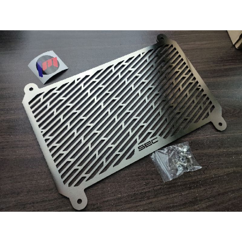 KAWASAKI Ninja 400 Radiator guard Stainless steel mirror finish ...