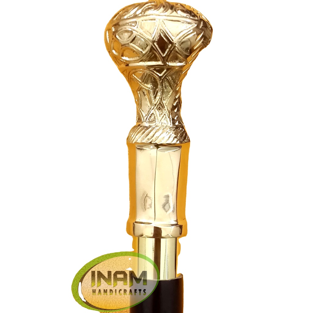 designer stick tanso maganda oval golden handle / Wooden walking canes ...