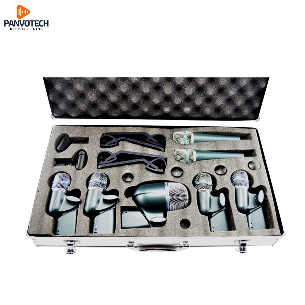 Panvotech PMK-7B Professional Musical Instrument Mic Set 7 Pcs Dynamic ...
