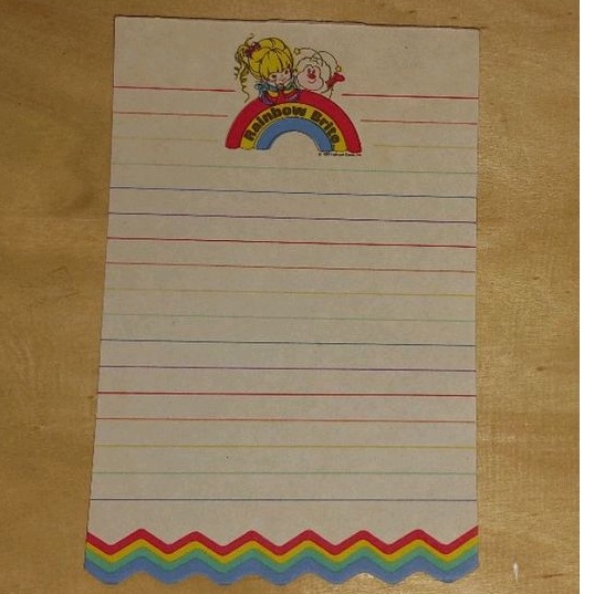 1983 Vintage Hallmark Cards Rainbow Brite & Twink Sprite 2pc.Sheet ...