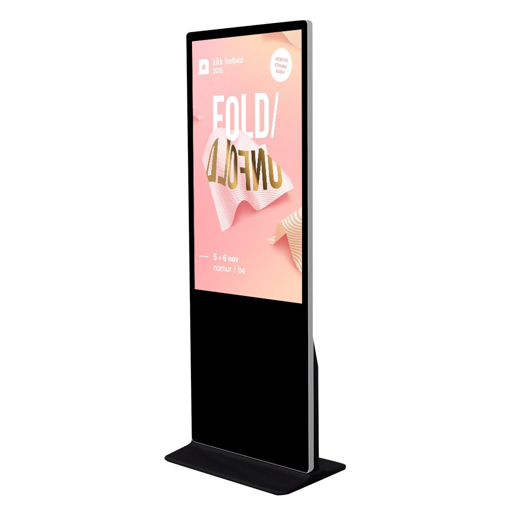 43 inch standing kiosk infrared advertising android signage media ...