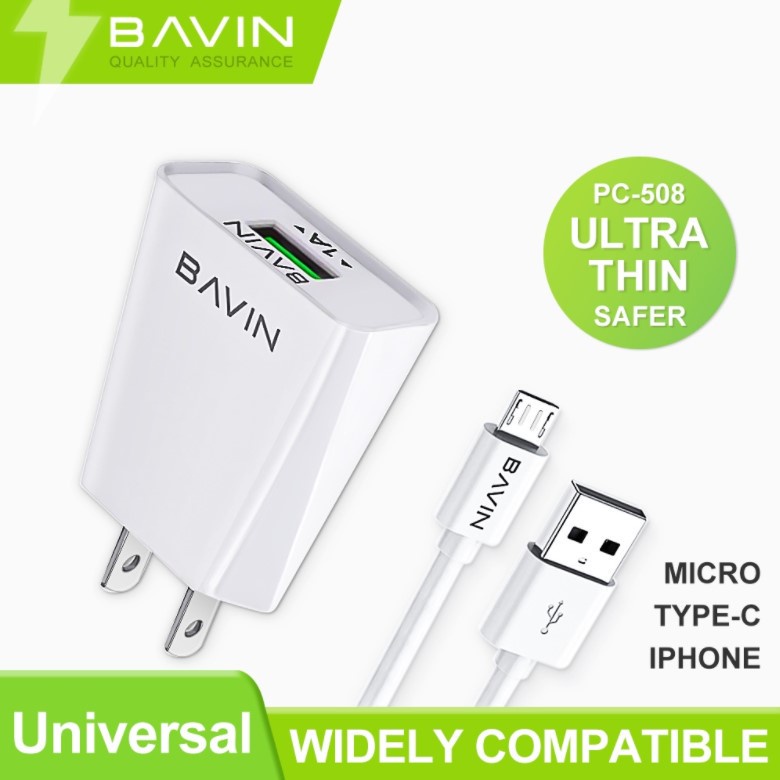 Bavin by Winland Universal Charger Fast Charging Charger w/ 1 Meter ...