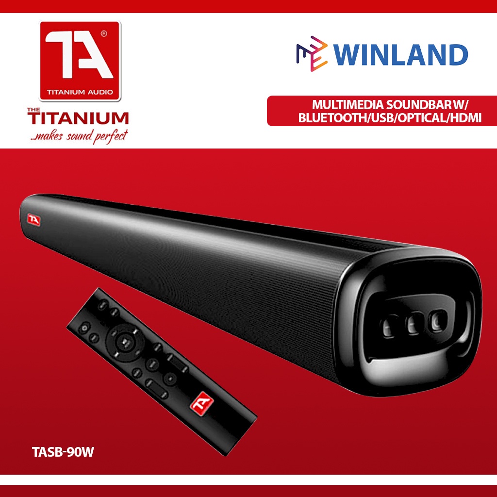 Titanium Audio by Winland TASB-90W 2.1 Channel Multimedia Soundbar w ...