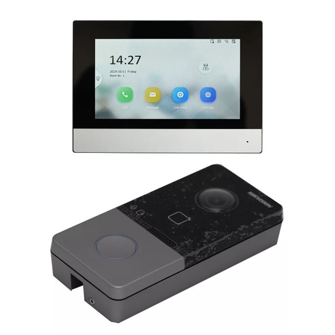 Hik IP Video Intercom Kit DS-KIS603-P(B) In stock Doorbell Door Station ...