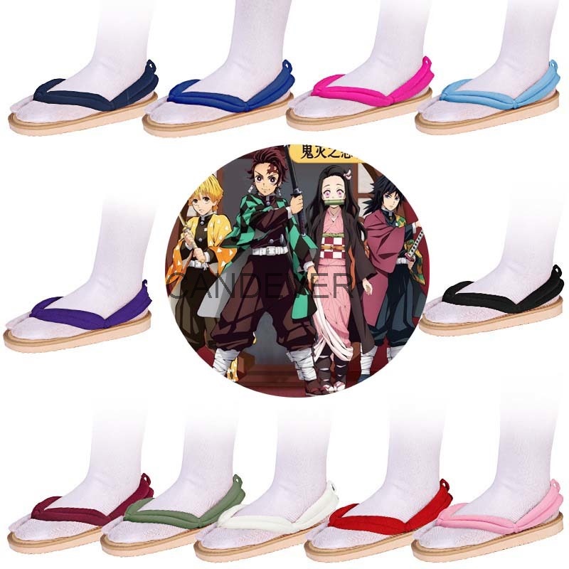 Anime Cosplay Tanjirou Kamado Nezuko Geta Clogs Demon Slayer:Kimetsu no ...