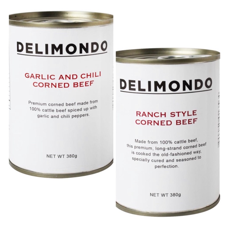 DELIMONDO Garlic and Chili Corned Beef 380g and Ranch Style Corned Beef ...
