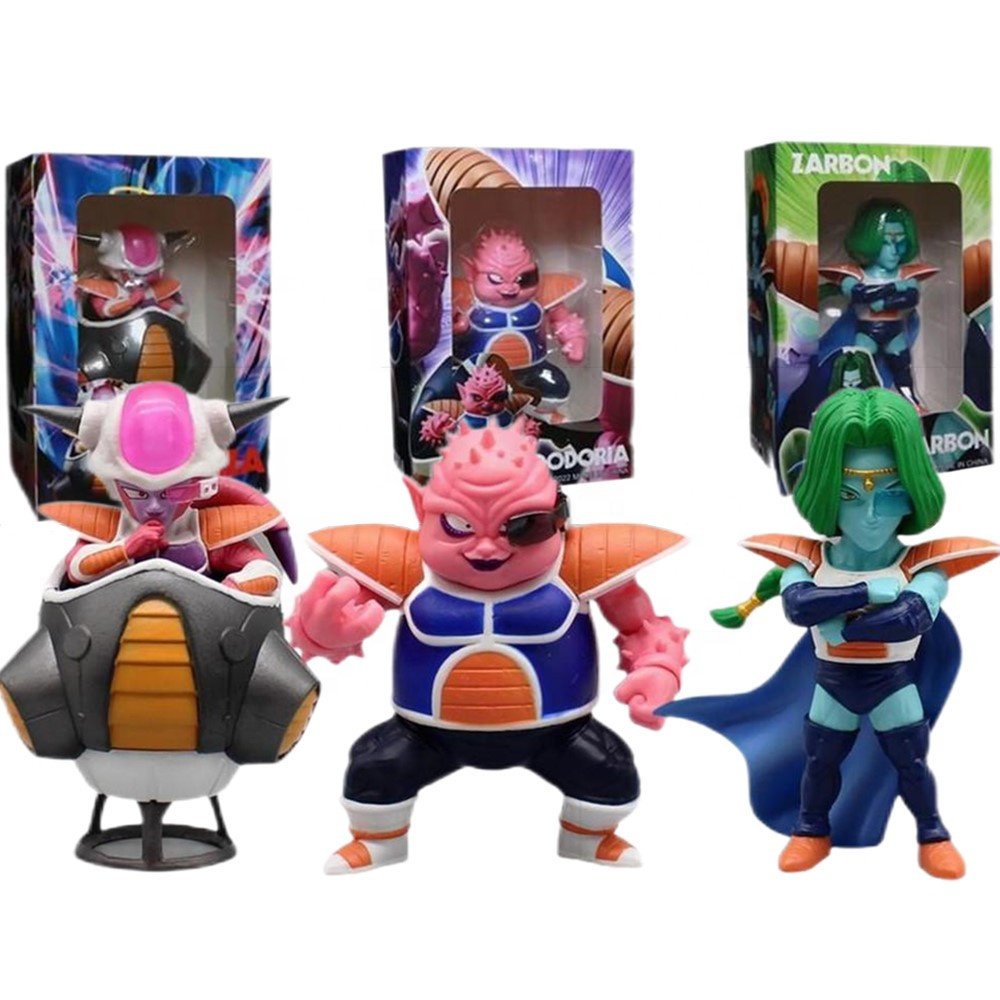 3 Styles Dragon Dodoria Frieza Zarbon Anime Figure Model Toy 12cm ...