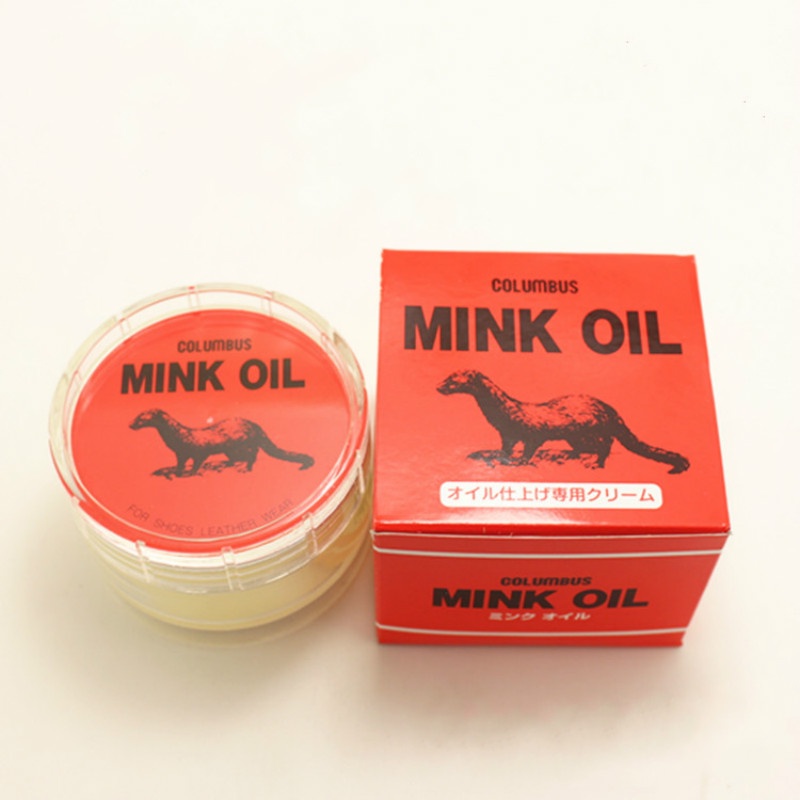 2pcs mink oil cream handmade leather leather weasel COLUMBUS import ...
