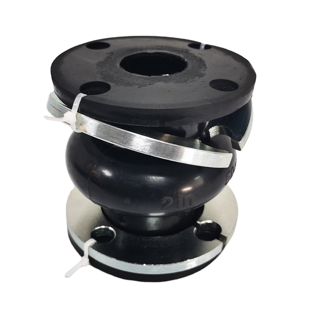 Spool type flange full semi arch single bellow EPDM tire rod flexible ...