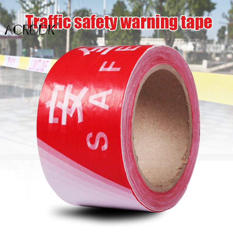 100m Disposable Safety Cordon Warning Strip Red White Runway Belt ...