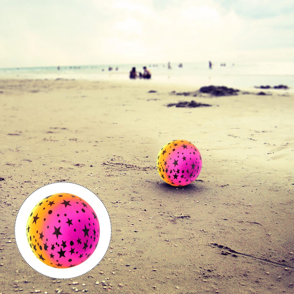 Beach Rainbow Bouncy Kids Pvc Kickball Inflatable Pool Children ...