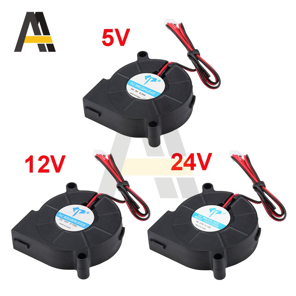 3D Printer Cooling Fan 5015 DC 5V 12V 24V Centrifugal Blower Air Fan 50x50x15mm Cooling Cooler ...
