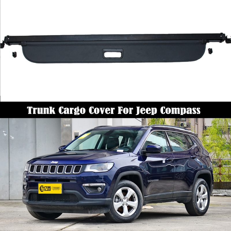 Car Trunk Cargo Cover For Jeep Compass 2017-2021 Manual Switch Tail ...