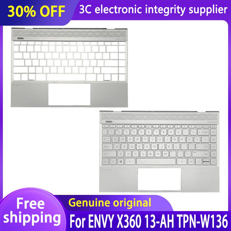 Original New Laptop US Keyboard for HP ENVY X360 13-AH TPN-W136 13-AH0006TU Palmrest Upper Cover ...