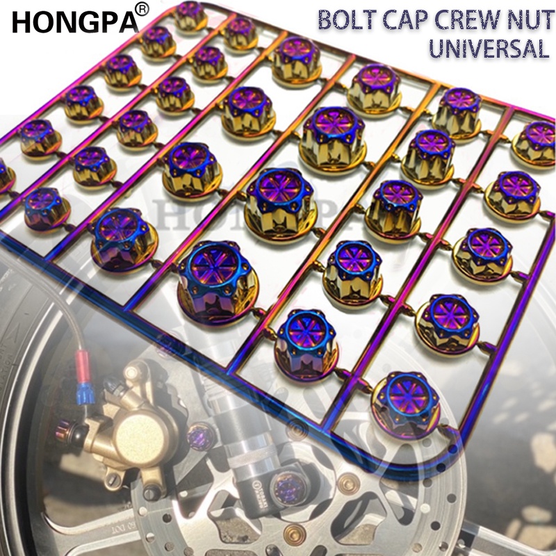 Thai Bolt Cap Crew Nut Universal 30pcs Motorcycle Body Parts ...