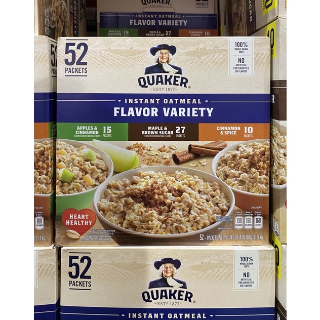 ☢Quaker Oatmeal 52PK - Single Serve Instant Oatmeal | Shopee Philippines
