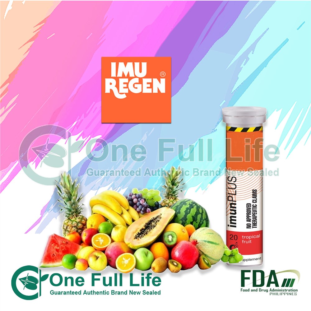 NEWln stock♀Imuregen ImunPLUS TROPICAL FRUITS 20 Effervescent Tablet ...