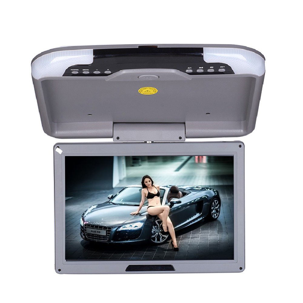 13 Inch LCD TFT Car Ceiling Monitor Flip Down Roof Mount LED Digital ...