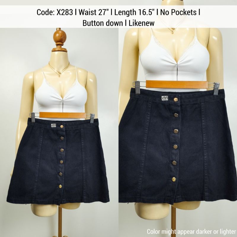 3/3 DENIM SKIRT - Quality Midi l Mini Skirt (Preloved/Ukay) | Shopee ...