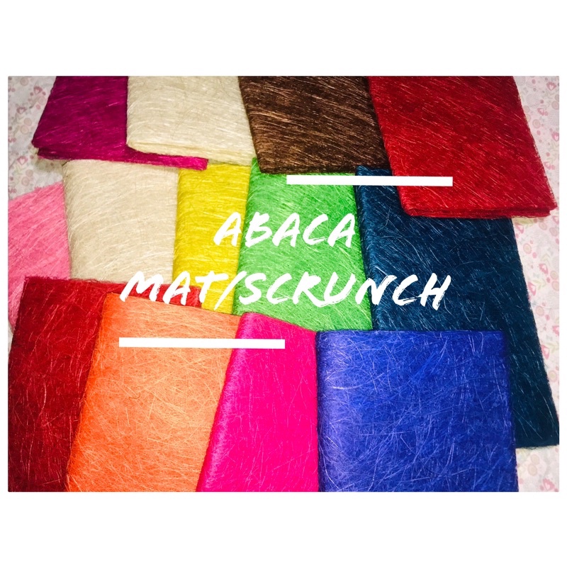 ABACA SCRUNCH MAT (5yards by 19inch) | Shopee Philippines