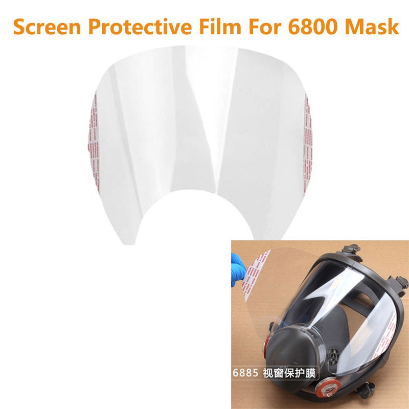 Scratch Resistant Protective Film Cover For 3M 6800 Respirator Full ...