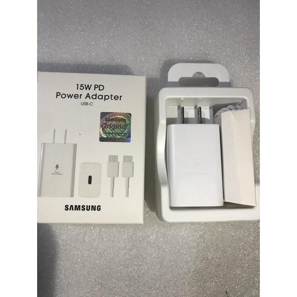 Samsung 15W PD Power Adapter Type C to Type C (Set and Adapter Only ...