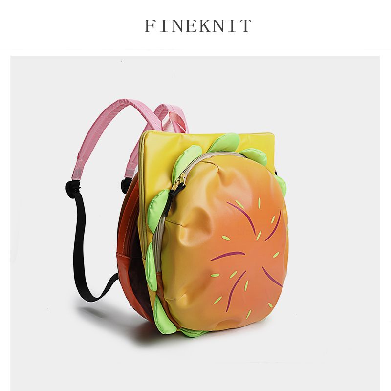 [READY Stock] Cheese Burger Bag Cartoon Cute Backpack Large Capacity ...