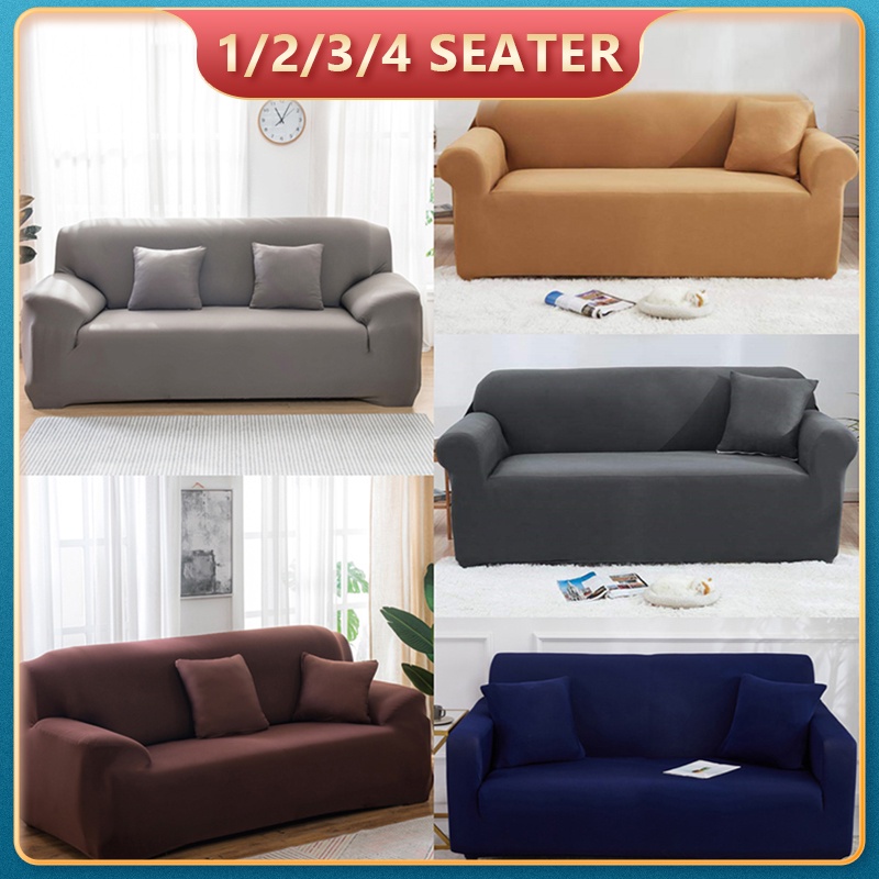 Sale Sofa Cover Stretchable Universal 1 2 3 4 Seater l Shape Sofa Cover ...