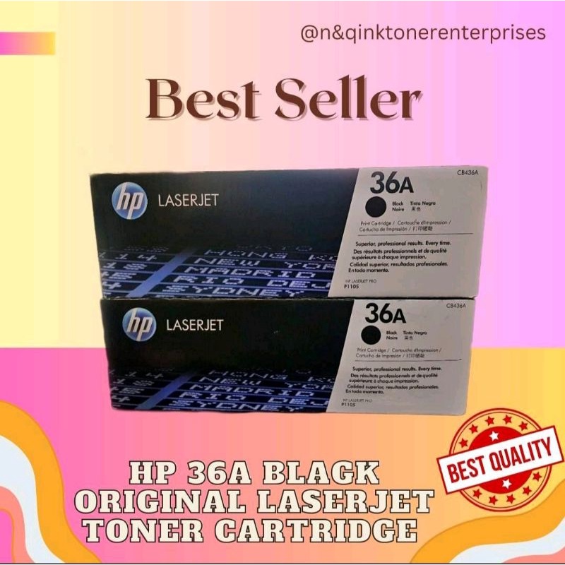 Hp 36A Black Original LaserJet Toner Cartridge (CB436A) | Shopee ...