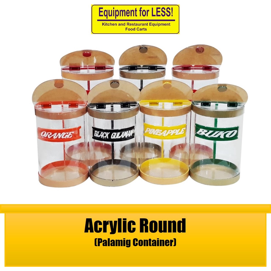 ACRYLIC Round & Square Gulaman Palamig Container Juice Dispenser (FREE ...